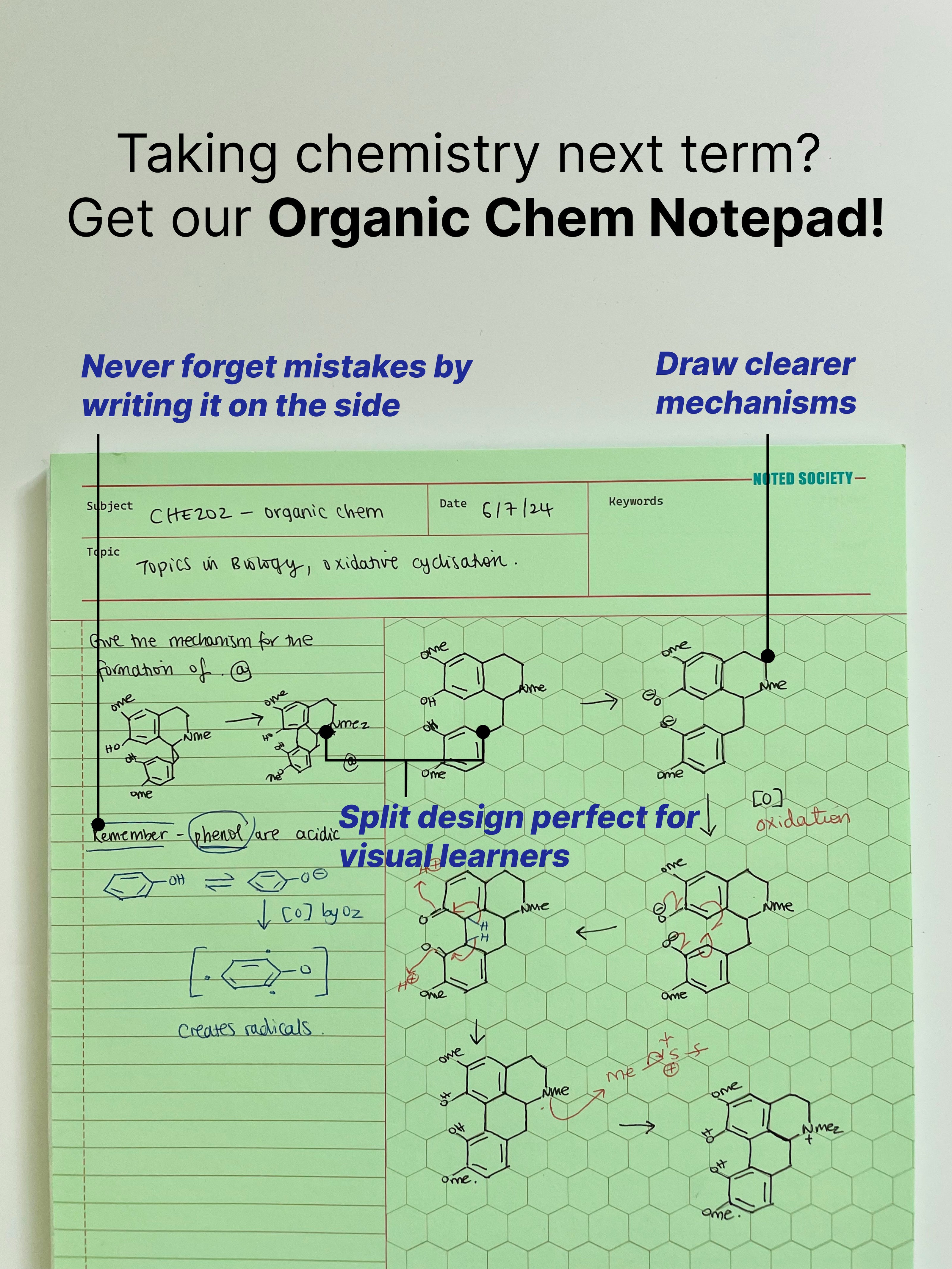 Organic Chemistry Notepad