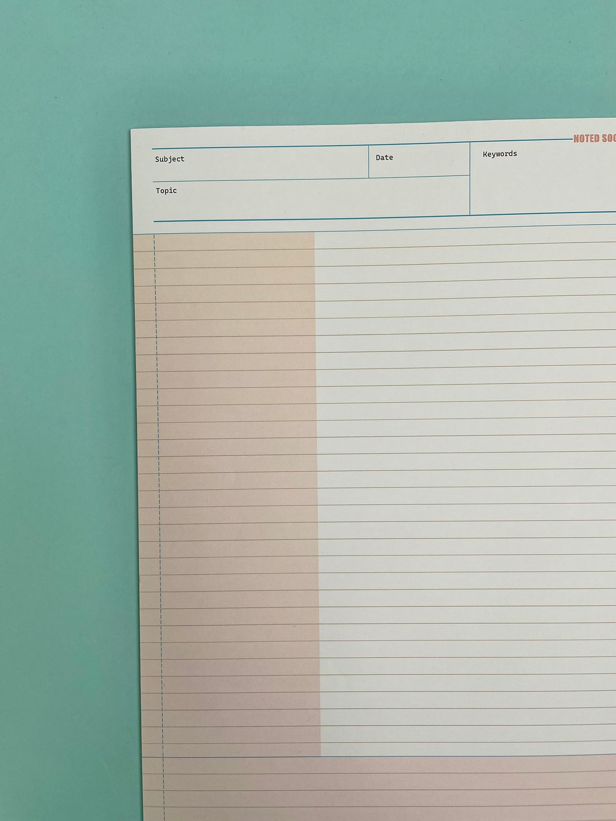 Cornell Notes Notepad